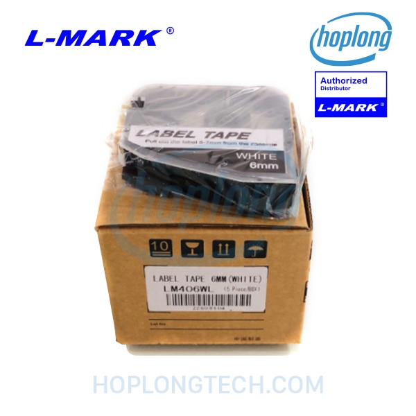Printing label tape LM409WL for printer LK-320 9mm x 8m - L-mark White ...