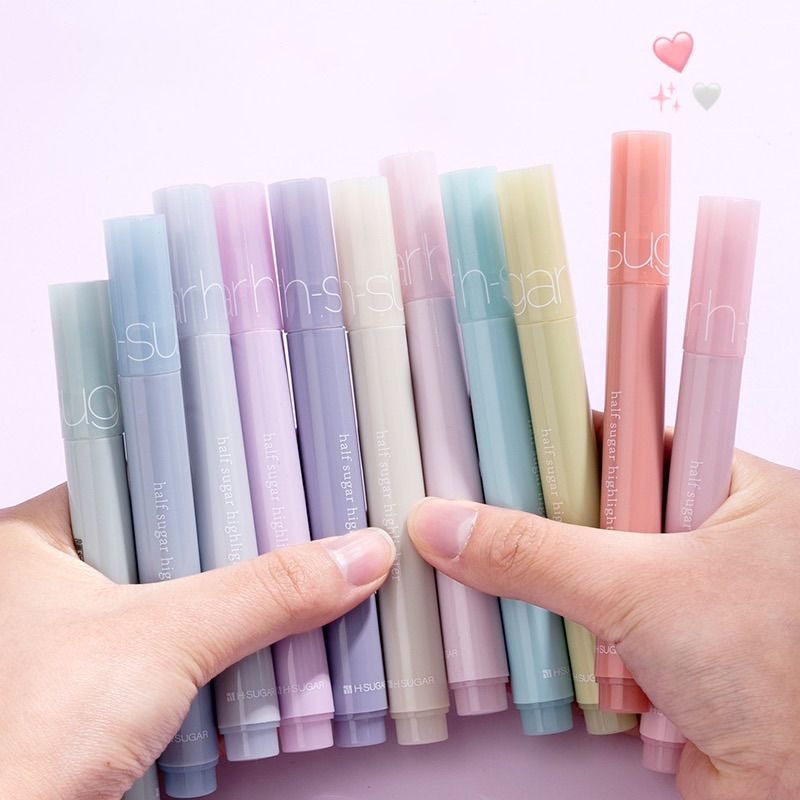 Winzige Set of 6 cute pastel highlighters to mark lesson content ...