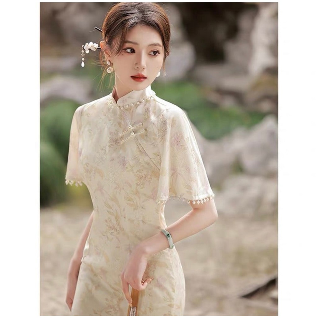 Wang shop - Modern cheongsam with short sleeves, beautiful shape from ...