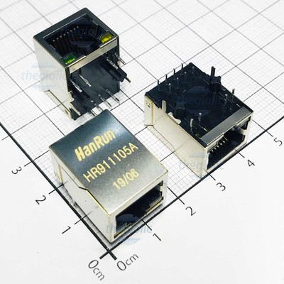 Hr HR HR911105A Female RJ45 Port With LED Hanrun | Shopee Philippines