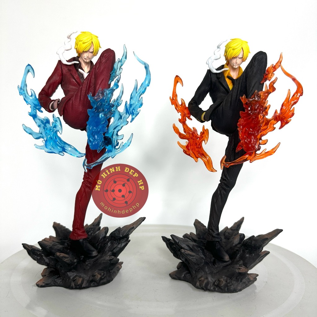 Sanji Model Flint Blue and Red Fire Leg 24Cm One Piece | Shopee Philippines