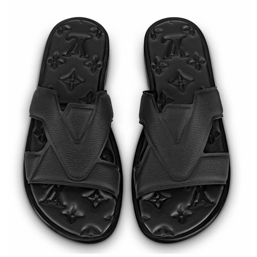 Lv men's wedge sandals, 2024 sandal model! | Shopee Philippines