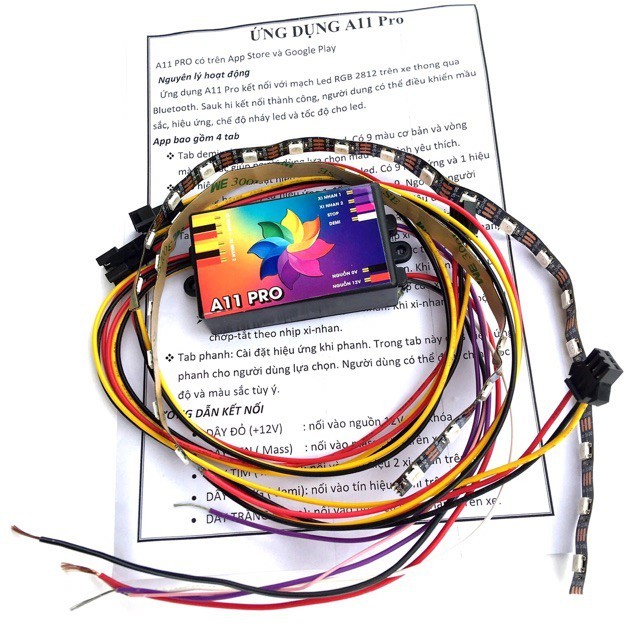 Led strip for A11 Pro, I8 Pro circuit with length of 30cm, 50cm with 18 ...