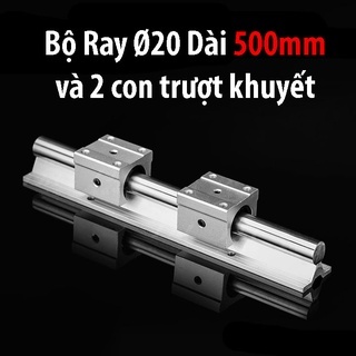 Combo ray Slide with non-sole 20 (1 SBR20 ray 500mm long + 2 high ...