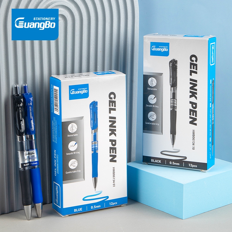 GuangBo HWB06134-01, HWB06134-10 0.5 mm ballpoint Gel pen in blue and ...