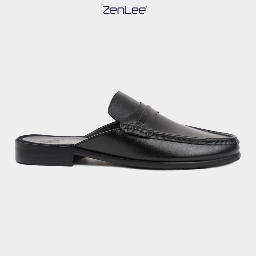 Young and dynamic high-quality cowhide men's loafers, soft leather open ...