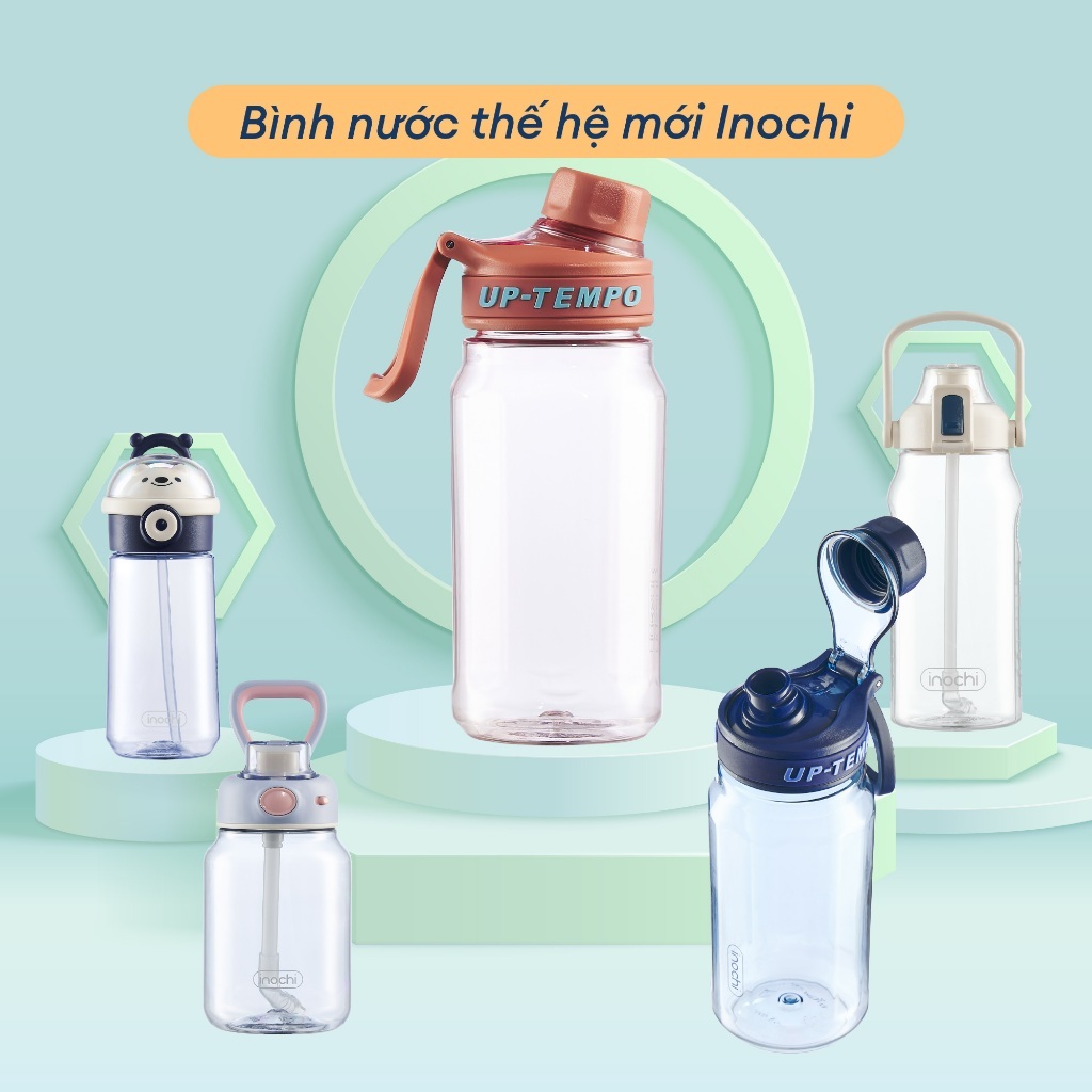 Inochi water bottle (Kita Whim) made of Ag+ antibacterial virgin ...