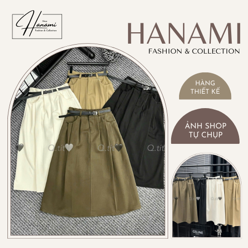 Korean Fashion Pleated High Back A-Shaped Skirts In 4 Color Options ...