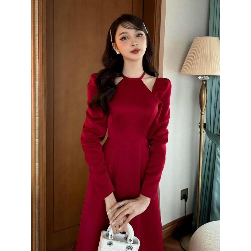 Magnolia model made of high quality tafta material - Munn Women's Ao Dai | Shopee Philippines