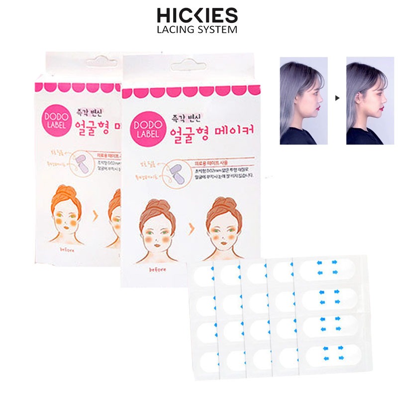 Box Of 40 Transparent Face Slim Shaping Stickers - V Line- Hickies ...