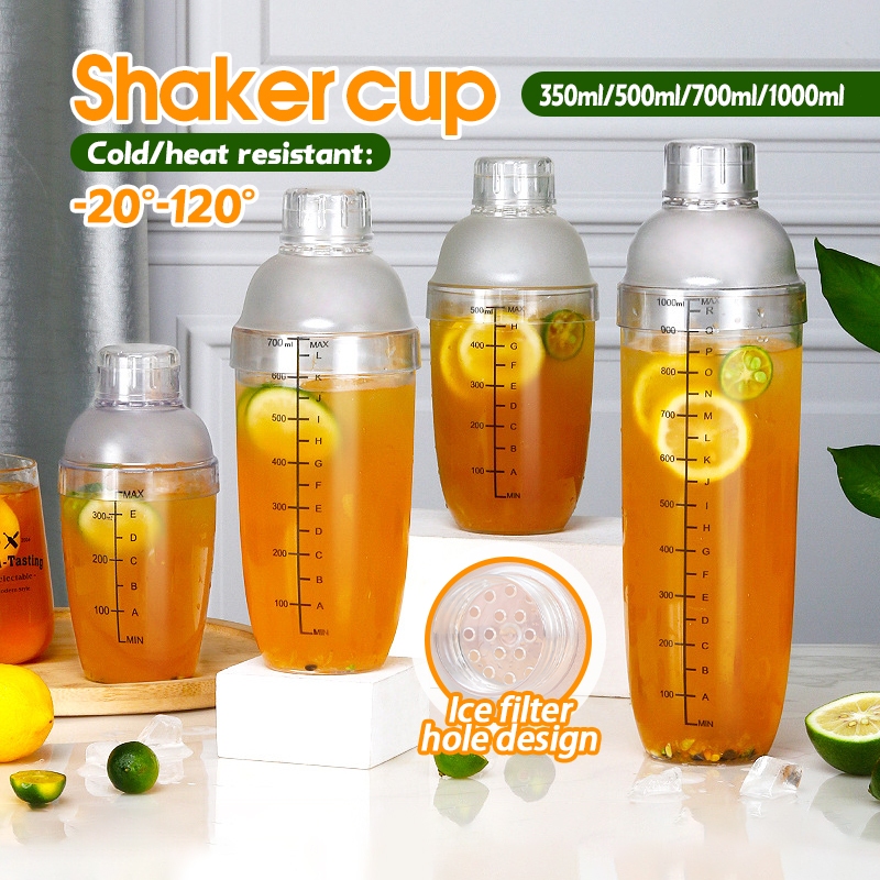 Black graduated plastic Shaker 350ml - 500ml - 700ml-1000ml, Cheap ...