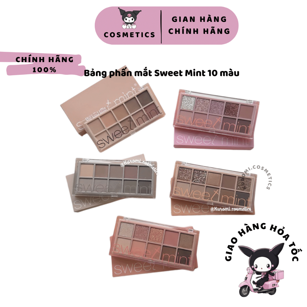 Sweet Mint Sweet Mint eyeshadow palette 10 Sweet Mint colors kuromi ...