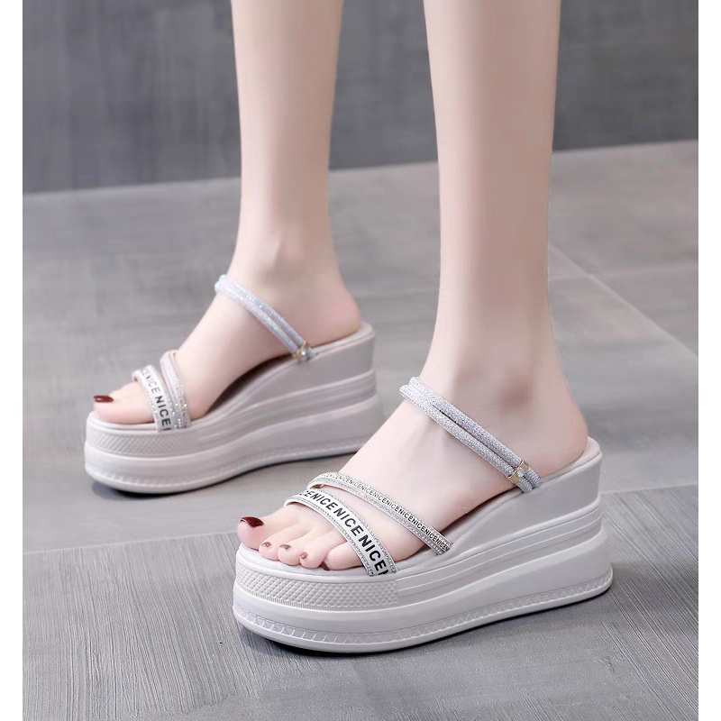Nice 8CM STRAP CANE SLIPPERS BRAND NEW | Shopee Philippines