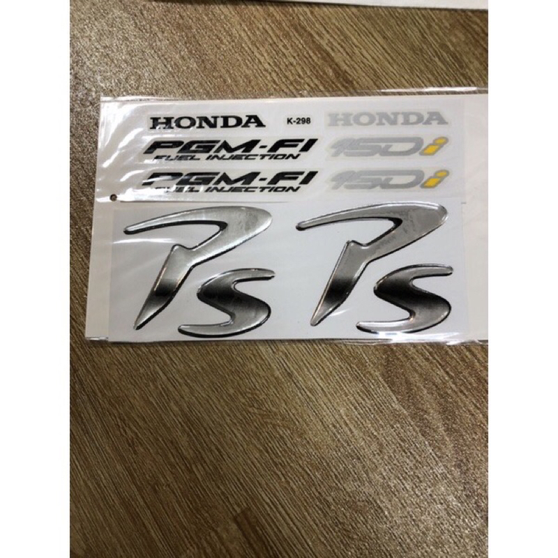 PS car sticker (genuine honda flexible abs plastic) | Shopee Philippines