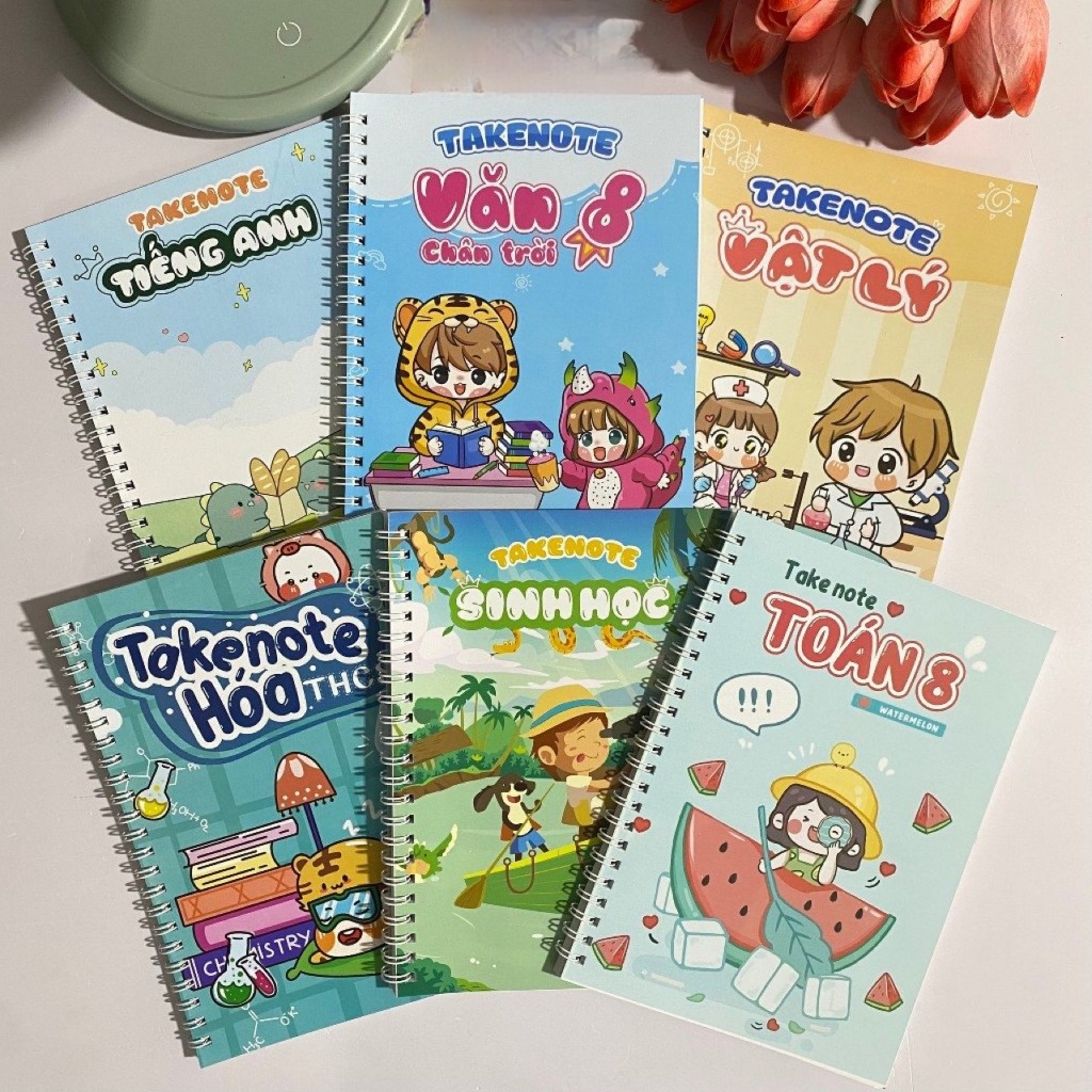 Combo 6 books Takenote Grade 8 Notebooks (Checking, Ly, Culture ...