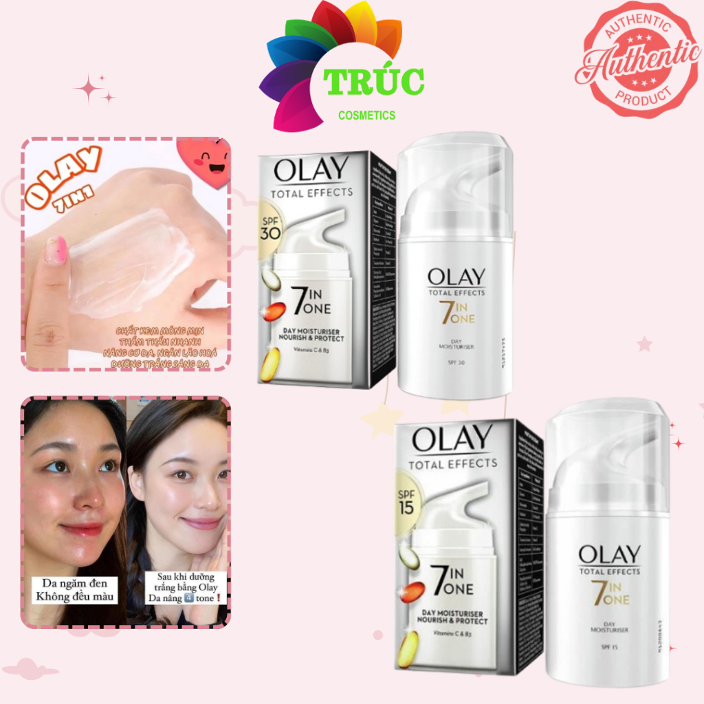 Olay Total Effects 7in1 Day Moisturiser Nourish & Protect Day Cream ...