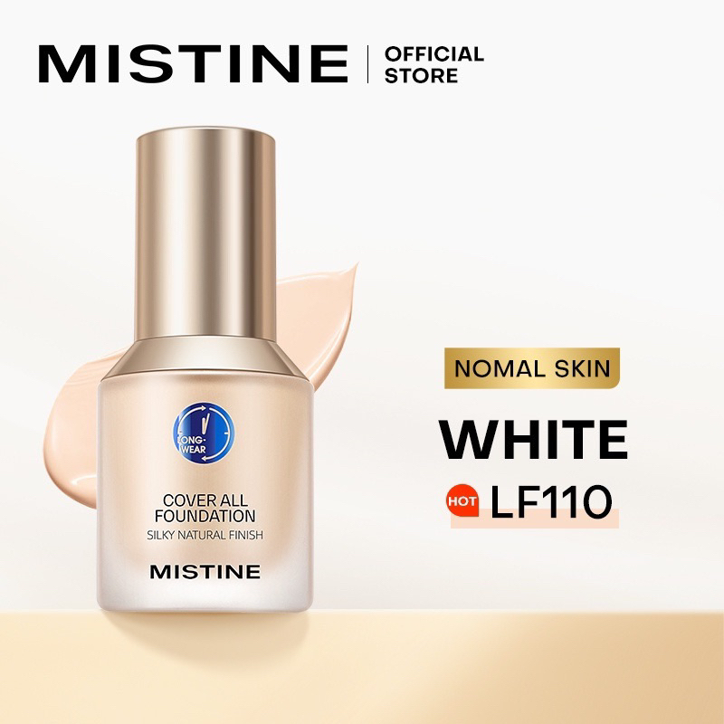 Mistine Genuine Sample foundation with full coverage, oil control, tone ...