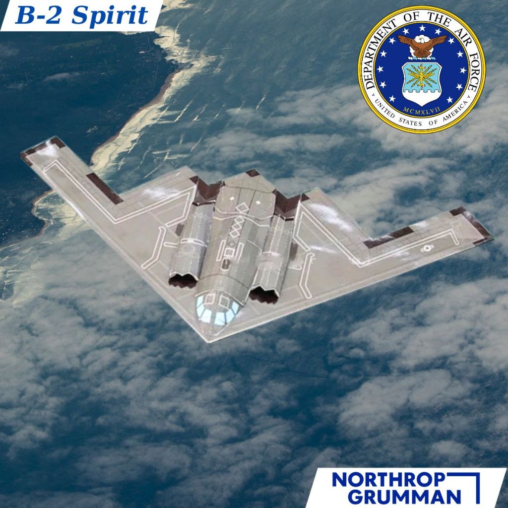 Northrop Grumman B-2 Spirit Strategic Stealth Bomber Paper Model ...