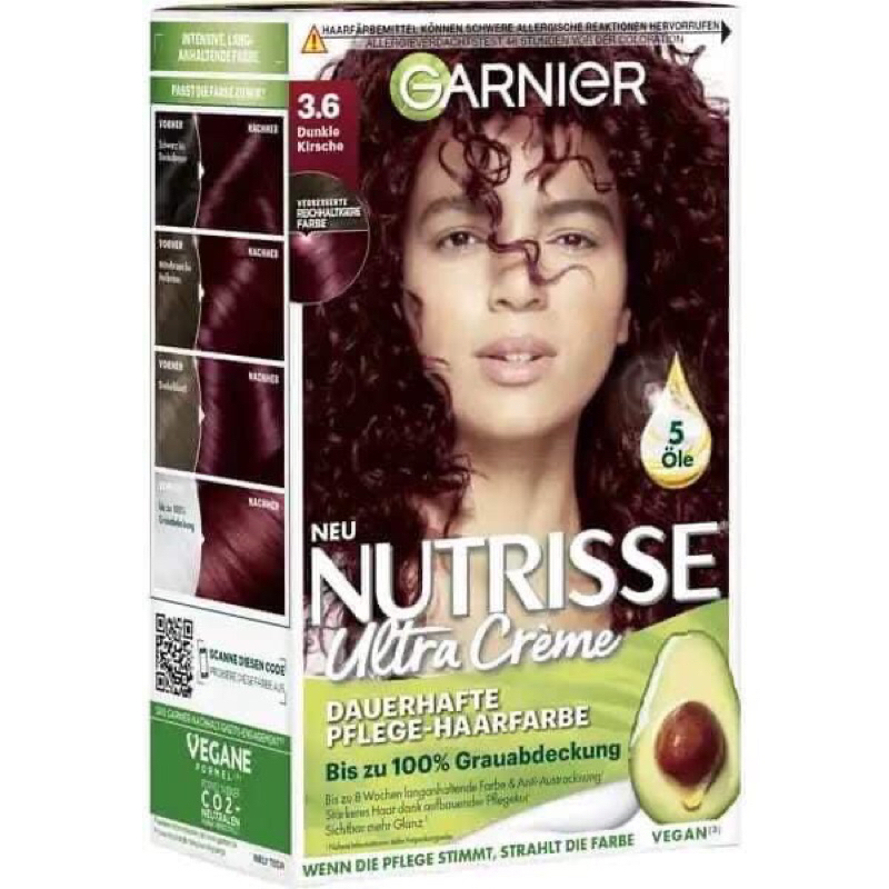 German garnier hair dye number 3.6 purple red | Shopee Philippines