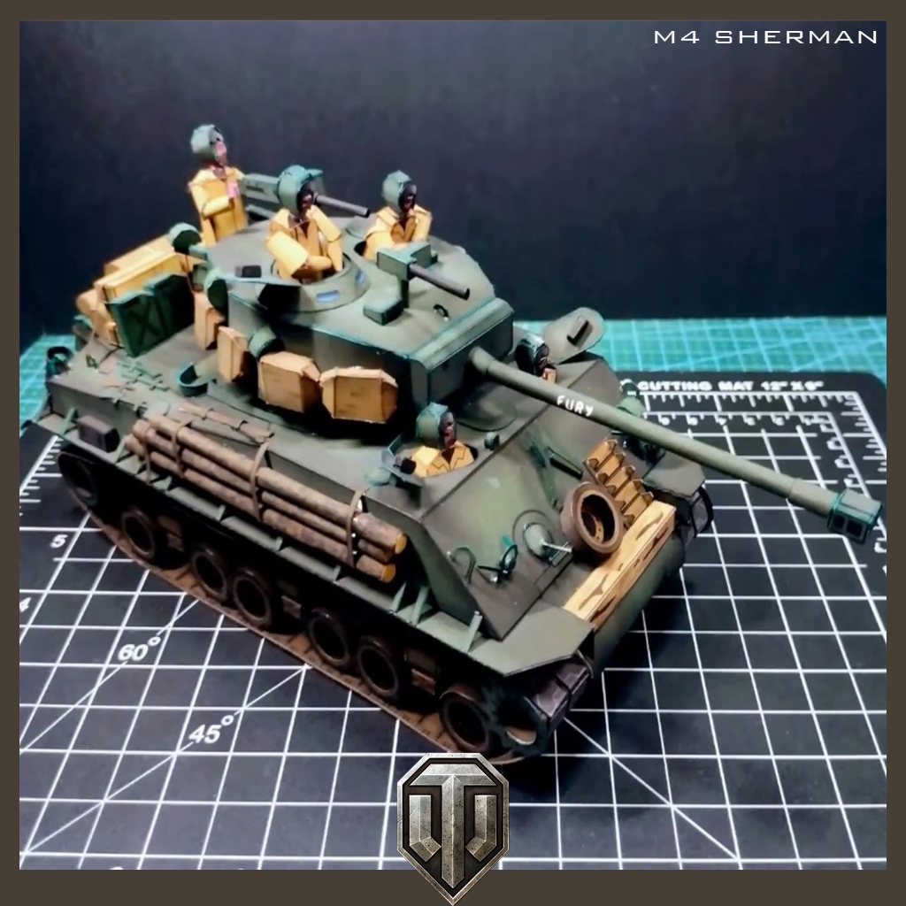 Paper Model of the US Army M4 SHERMAN Medium Tank | Shopee Philippines