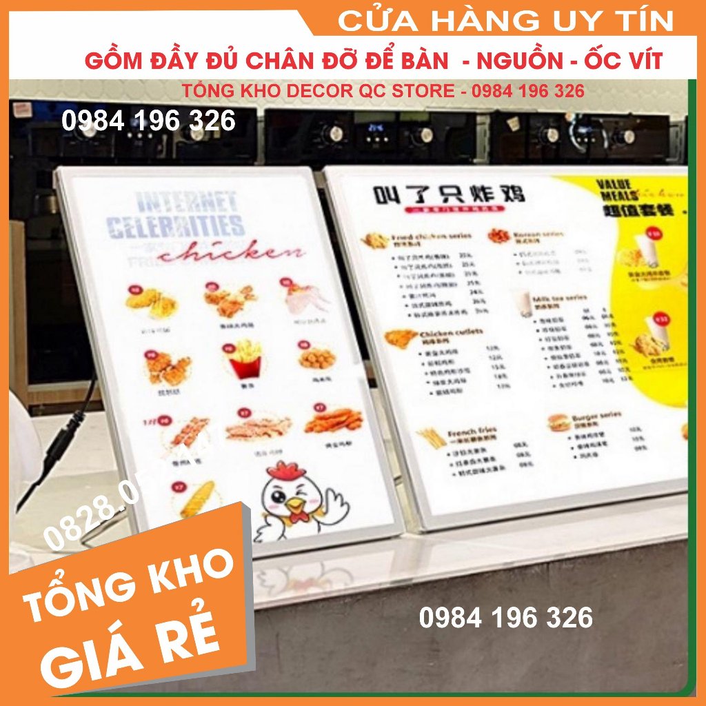 (Total Warehouse) Menu A2,A3,A4 Led Light Box Panel, Desktop Electric ...