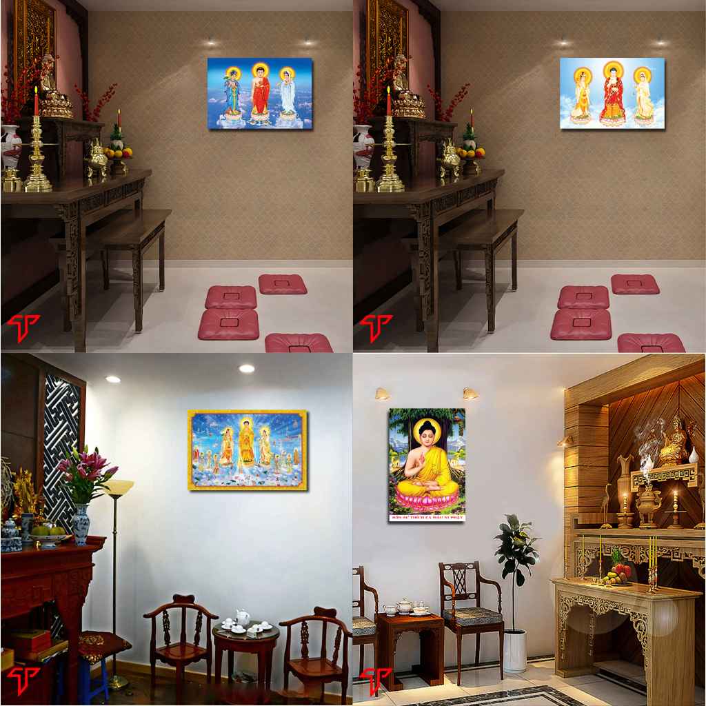 Buddhist wall paintings, dharma maps, Western of Bliss, Buddhist worship images, worship objects ...