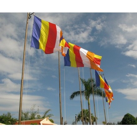 Buddhist Flags of All Sizes - Beautiful, High Quality Five-Colored ...