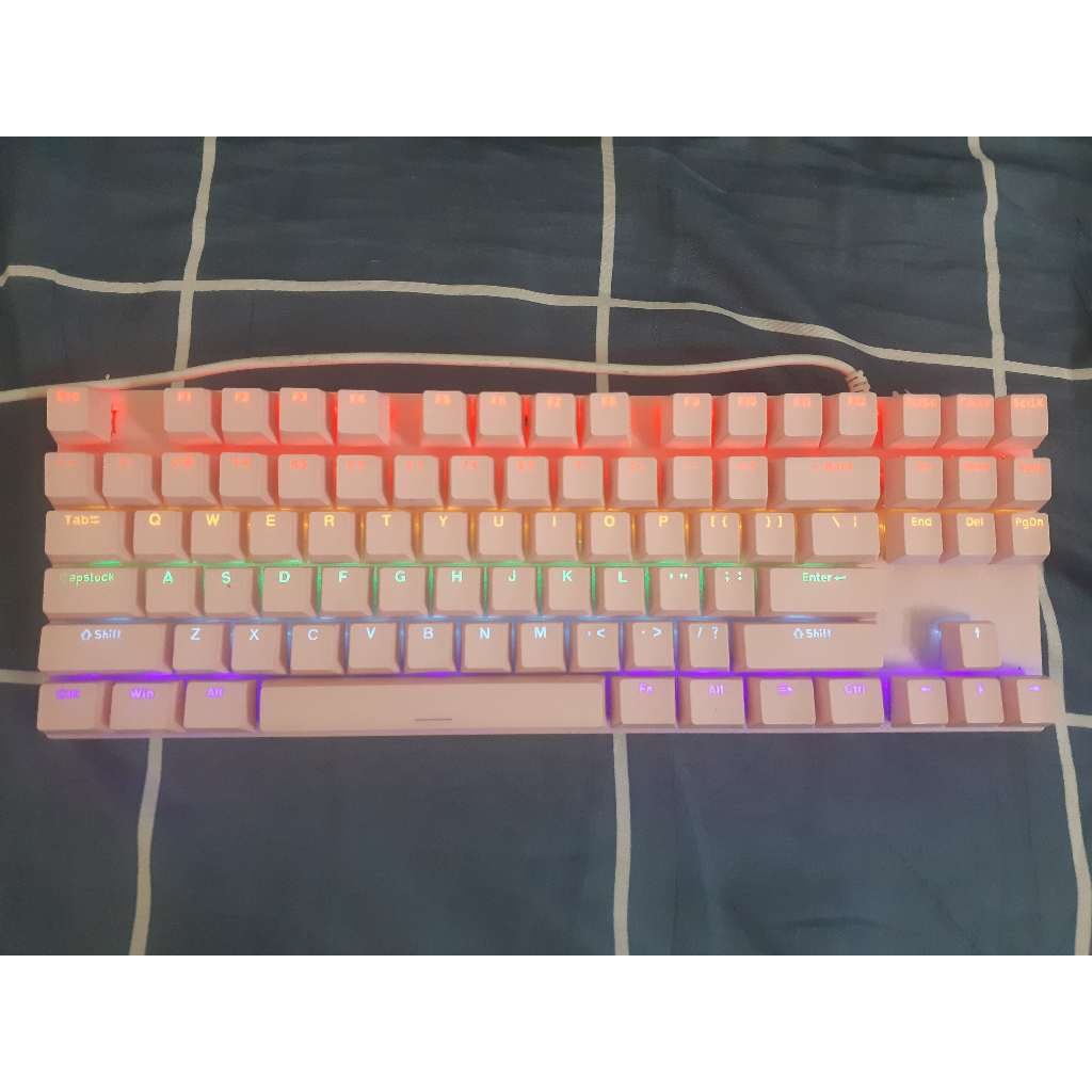 Pink Blue switch mechanical keyboard | Shopee Philippines