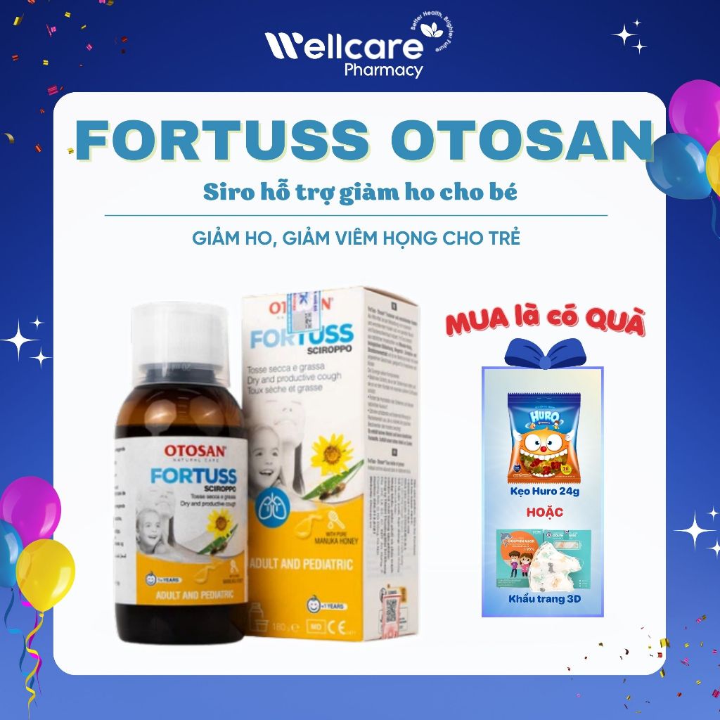 Fortuss OTOSAN Cough Syrup [Genuine] - 180ml bottle soothes cough, sore ...