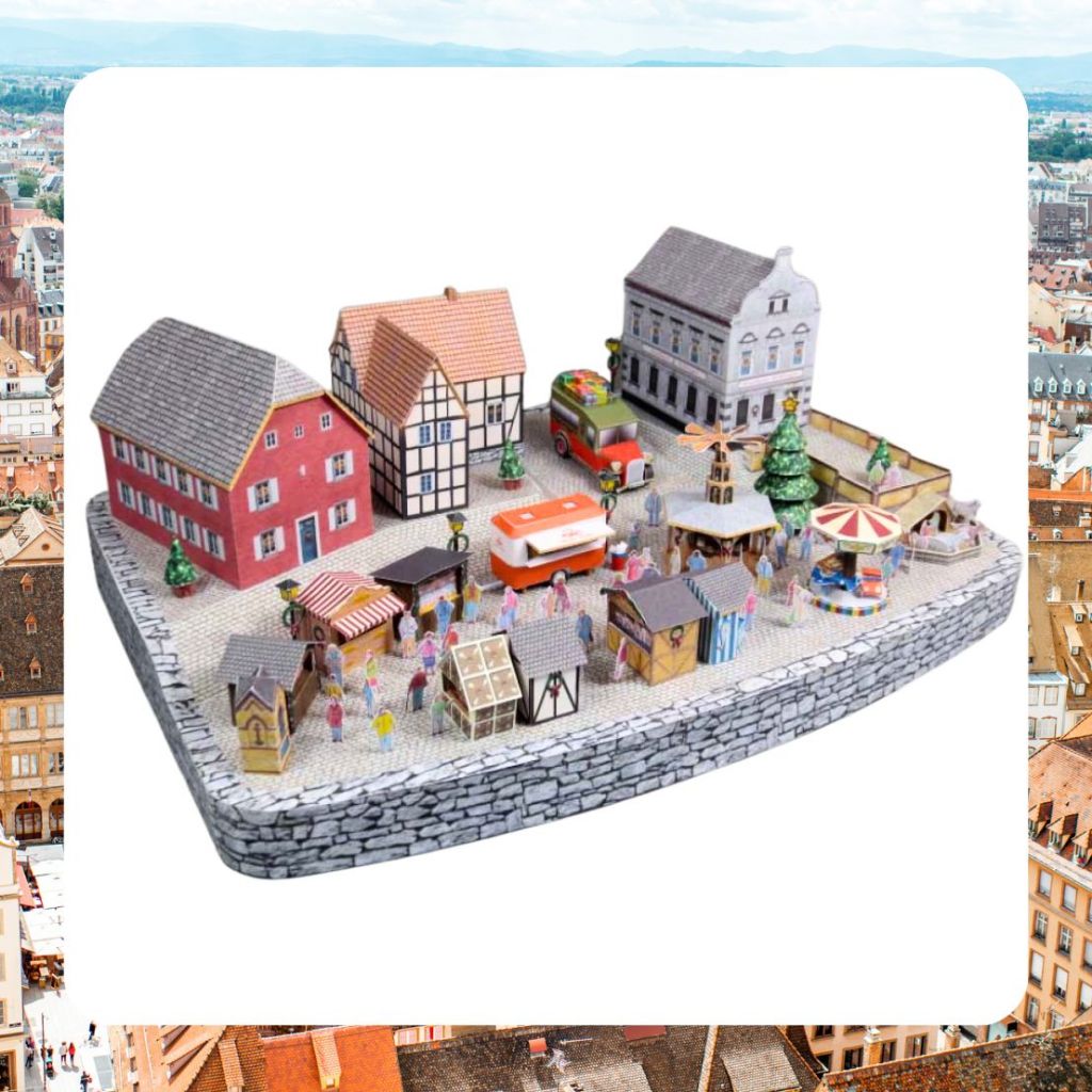 Small European-style town paper model | Shopee Philippines