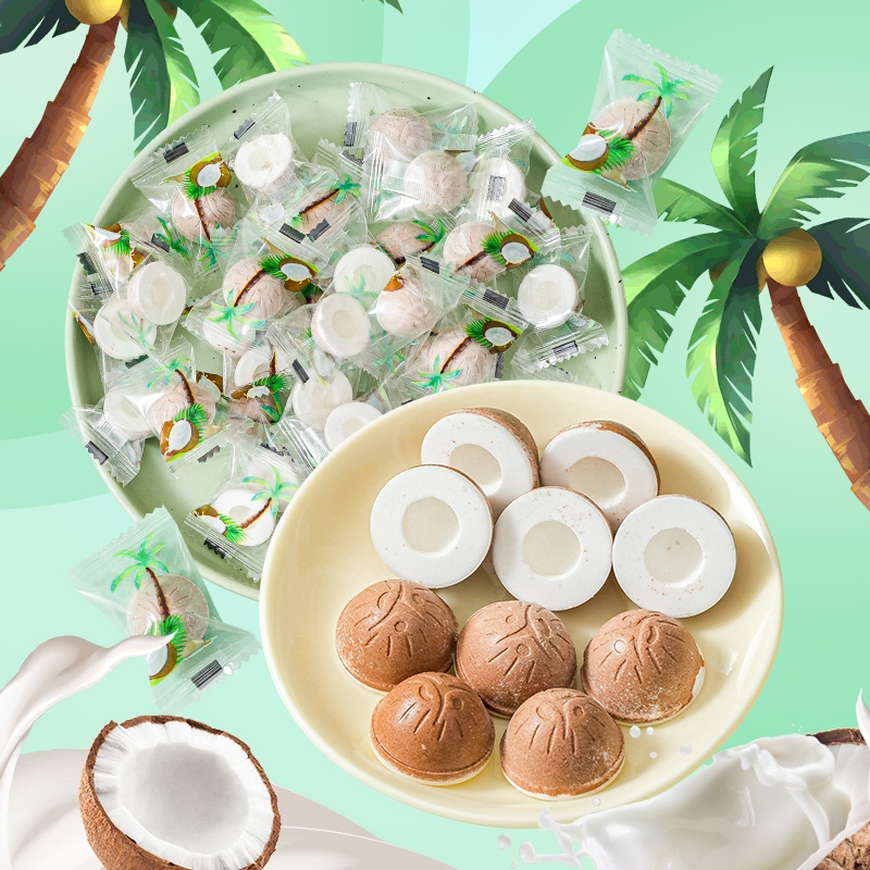 Delicious Japanese Sakura Coconut Candy, rich in coconut milk 100g ...