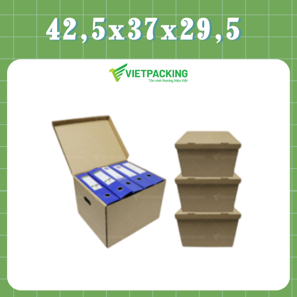 42,5x37x29,5 Combo of 5 filing boxes, paper boxes for office documents ...