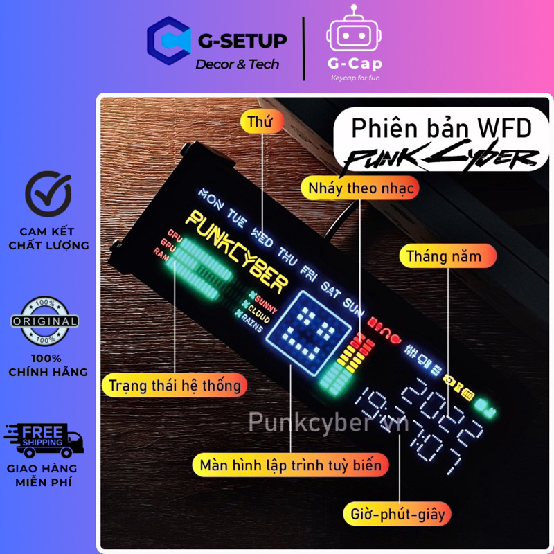 Cyberpunk style desk decoration clock new version 2024 | Shopee Philippines