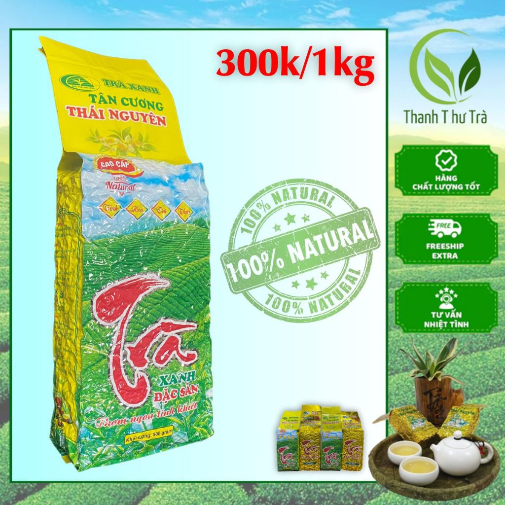 500g - Thai Nguyen Tea, Thai Nguyen Tea In Green Water, Delicious ...