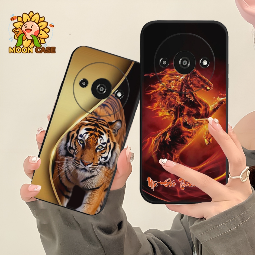 Xiaomi Redmi A3 case with tiger and dragon shape, strong, masculine ...
