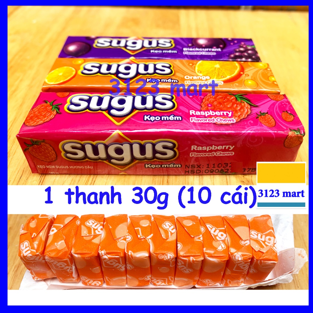 (expiry date 10/2025) Odd 1 bar/SUGUS strawberry/orange/grape candy 30g - Thai soft candy ...
