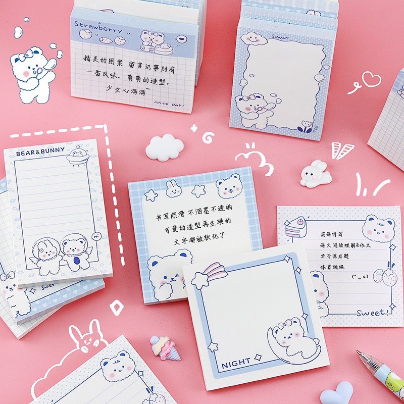 White Panda bear Note with many pictures and designs (80 sheets ...