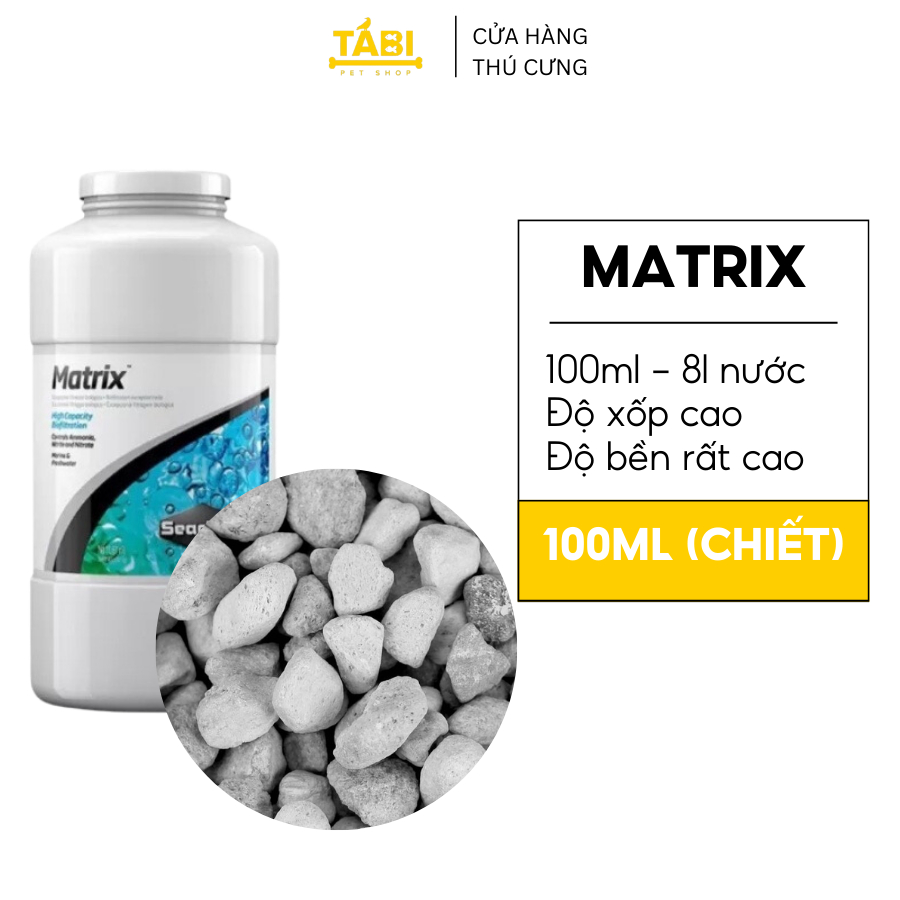 Seachem MATRIX Filter Stone 100ML - Extremely Good Microbiological ...