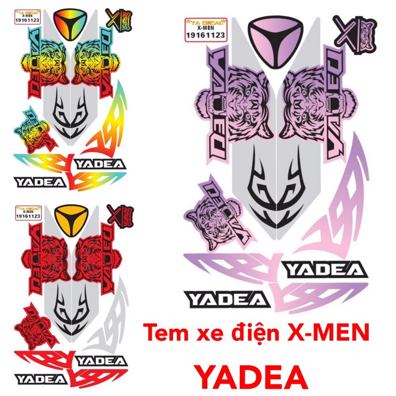 (SAMPLE 2)x-men electric car sticker model YADEA tiger 4-layer ...