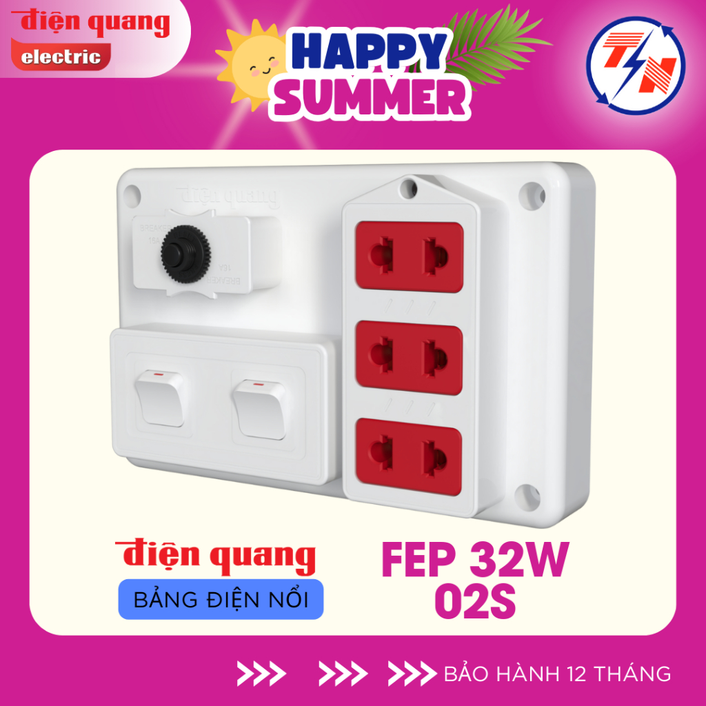 Floating electrical panel V2 Dien Quang DQ FEP 32W 02S (white, 3 holes ...