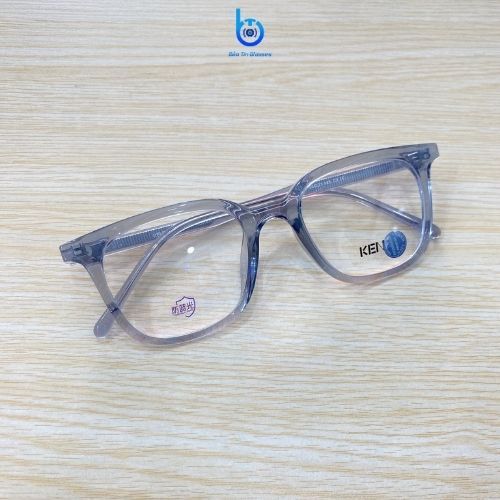 Plastic glasses frames with small square eyes and metal core temples ...