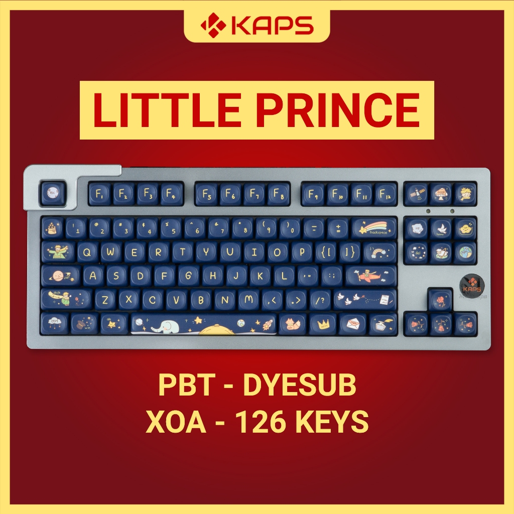 The Little Prince Keycap (Blue) - Blue - PBT plastic - XOA profile - in ...