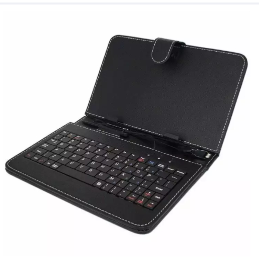 7 inch and 8 inch tablet keyboard and leather case (Black) | Shopee ...