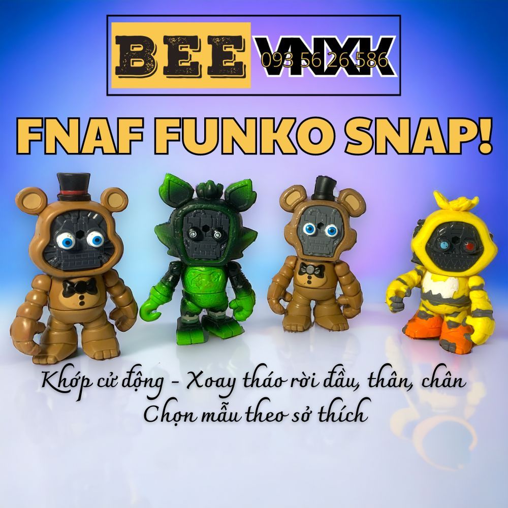 Funko FNAF Snap model 9cm tall with rotating movements, removable parts ...