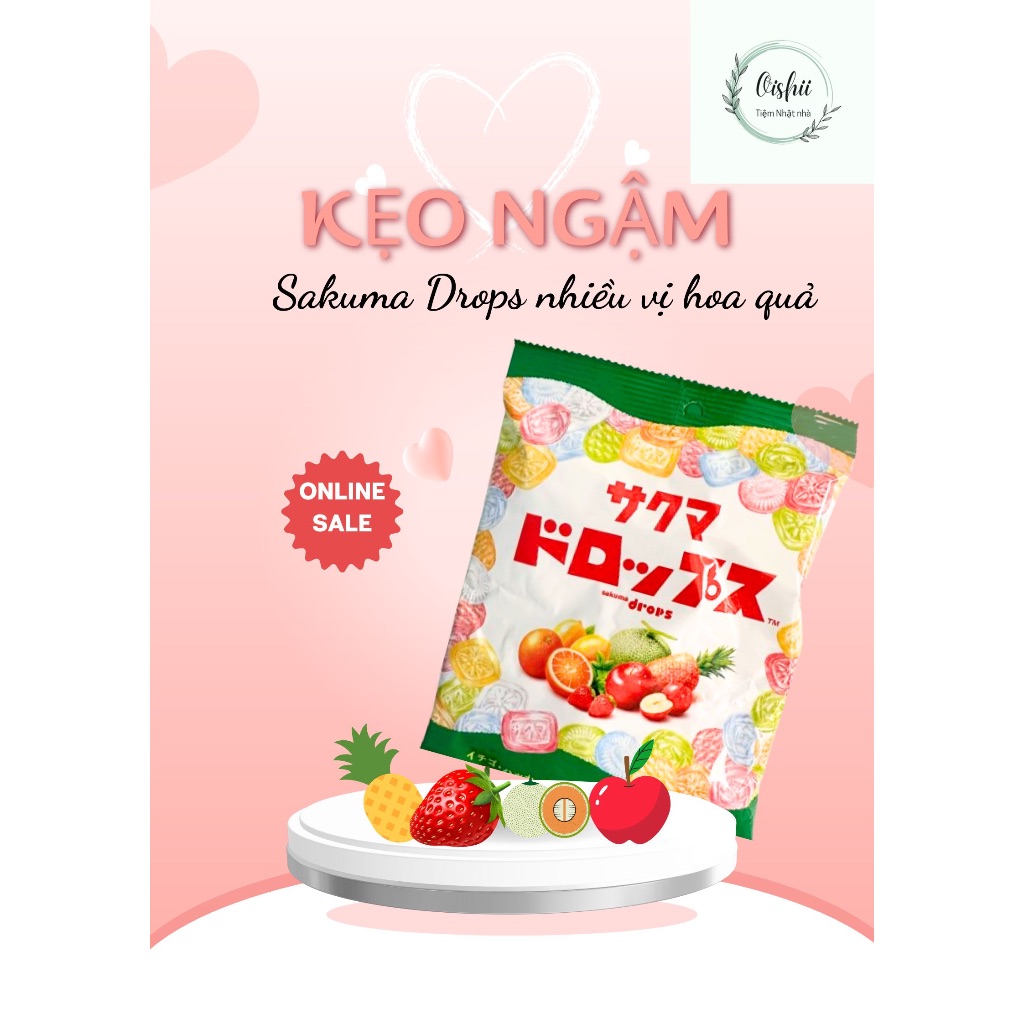 Sakuma Drops lozenges in many different fruit flavors - Genuine ...