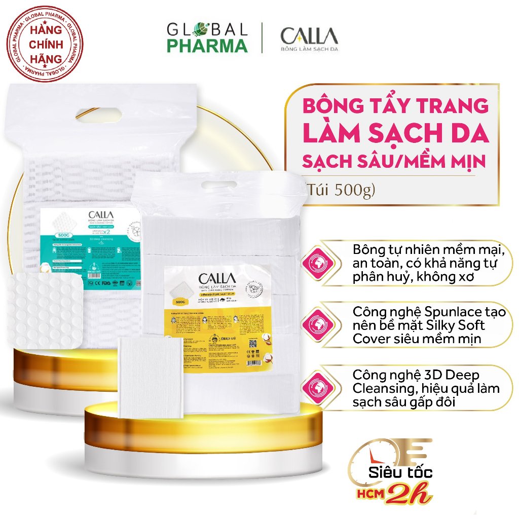 Snow White Calla Skin Cleansing Cotton Pads are deeply clean/soft and ...