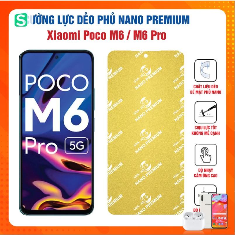 Xiaomi Poco M6 / M6 Pro tempered flexible Nano-coated anti-scratch ...