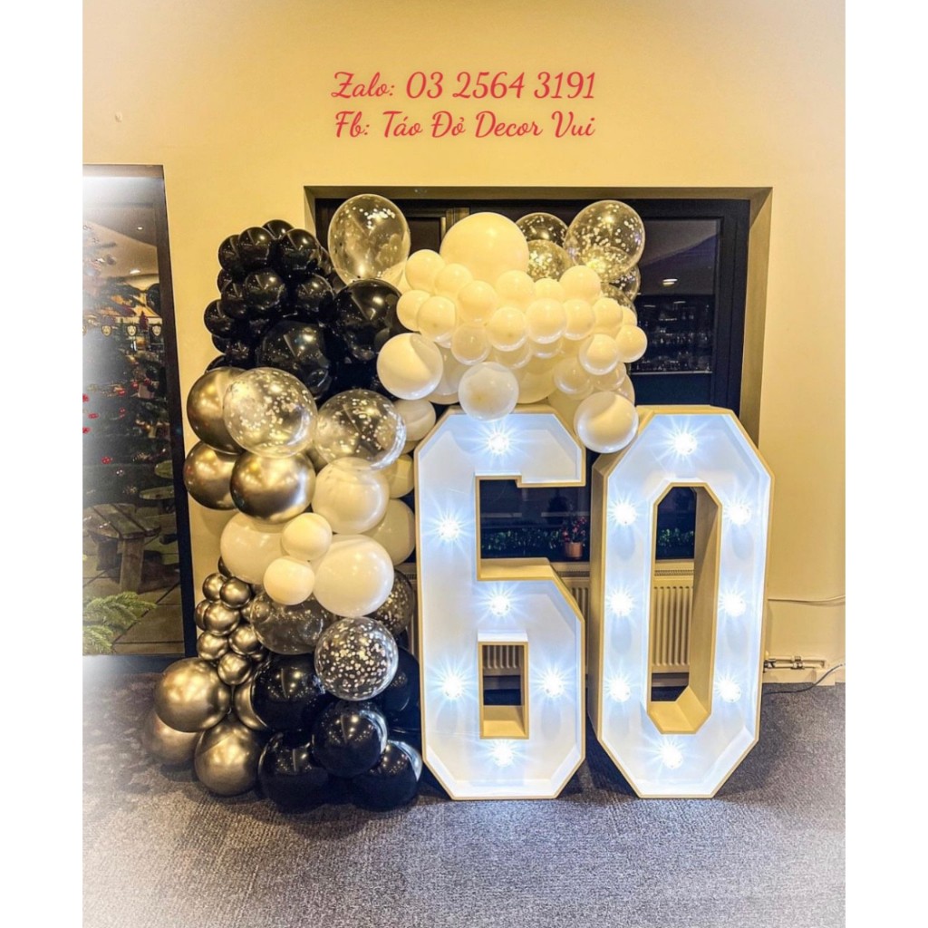 Basic BALL SET WITH OUTSTANDING 1 meter LED NUMBER (COLOR CAN BE CHOOSE ...