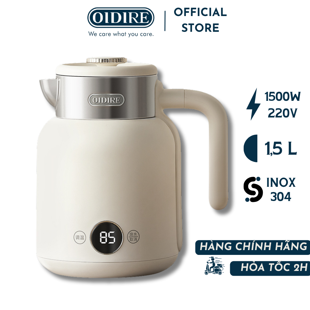 Oidire ODI-DR01 Super Speed Kettle 1.5L 1500W 304 Stainless Steel ...