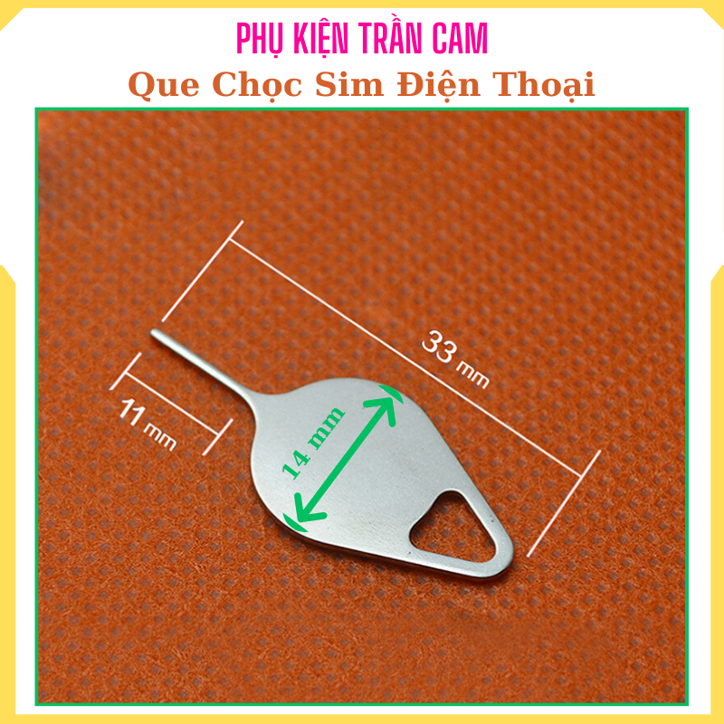 Stainless steel phone sim ejector, teardrop shaped sim ejector, with ...
